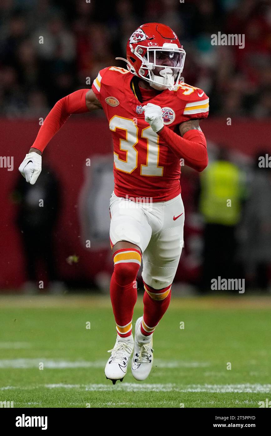 Kansas City Chiefs cornerback Nic Jones (31) in action during an NFL ...