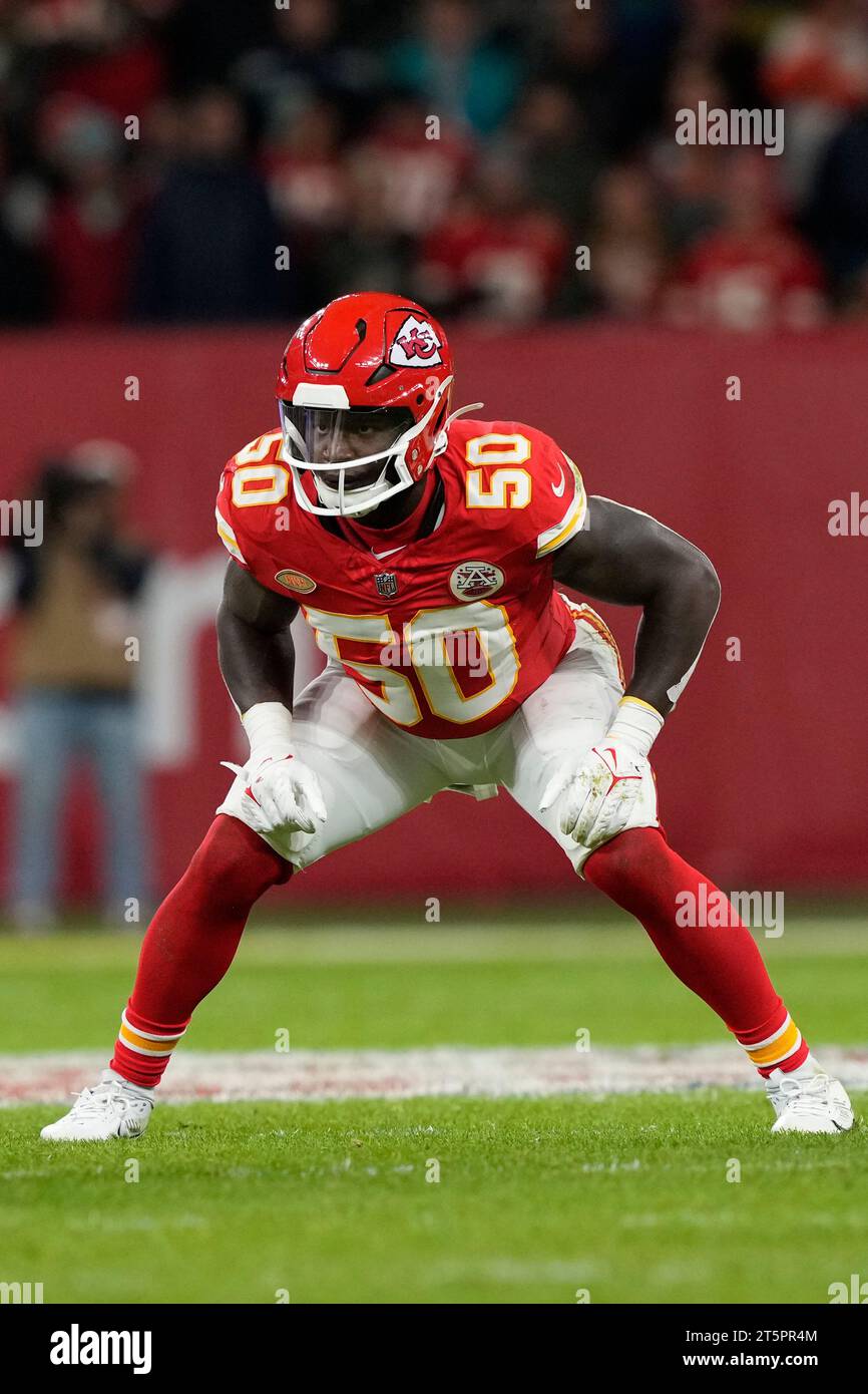 Kansas City Chiefs linebacker Willie Gay (50) in action during an NFL ...