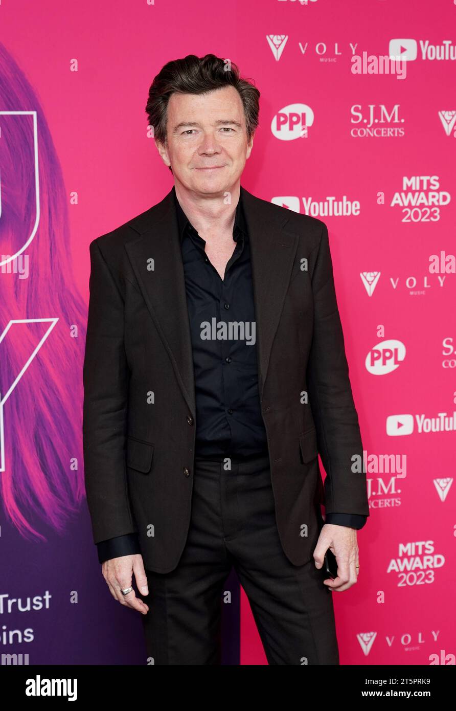 Rick Astley attends the MITS Award at Grosvenor House, London. Picture ...