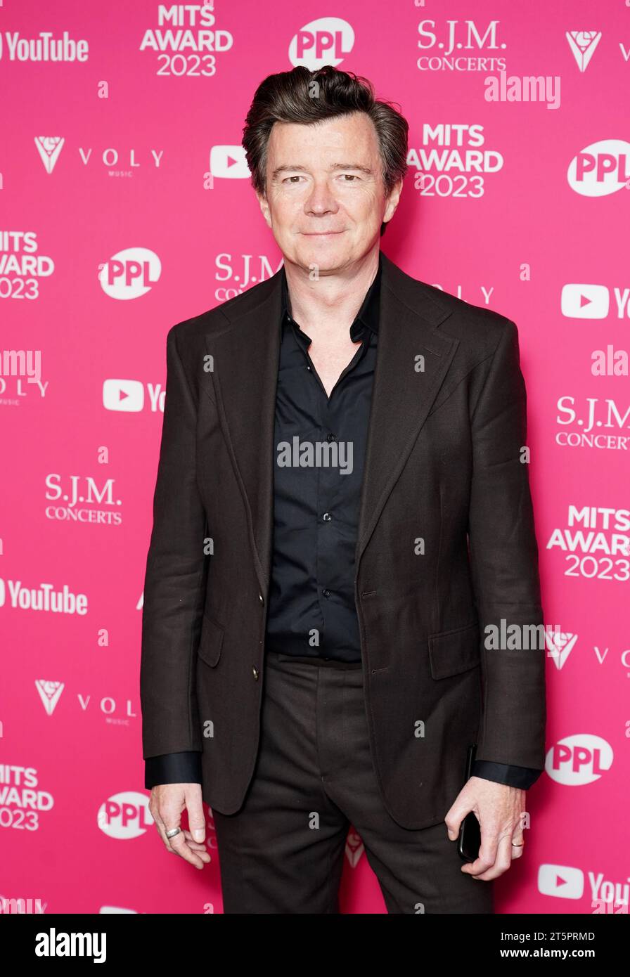 Rick Astley attends the MITS Award at Grosvenor House, London. Picture ...