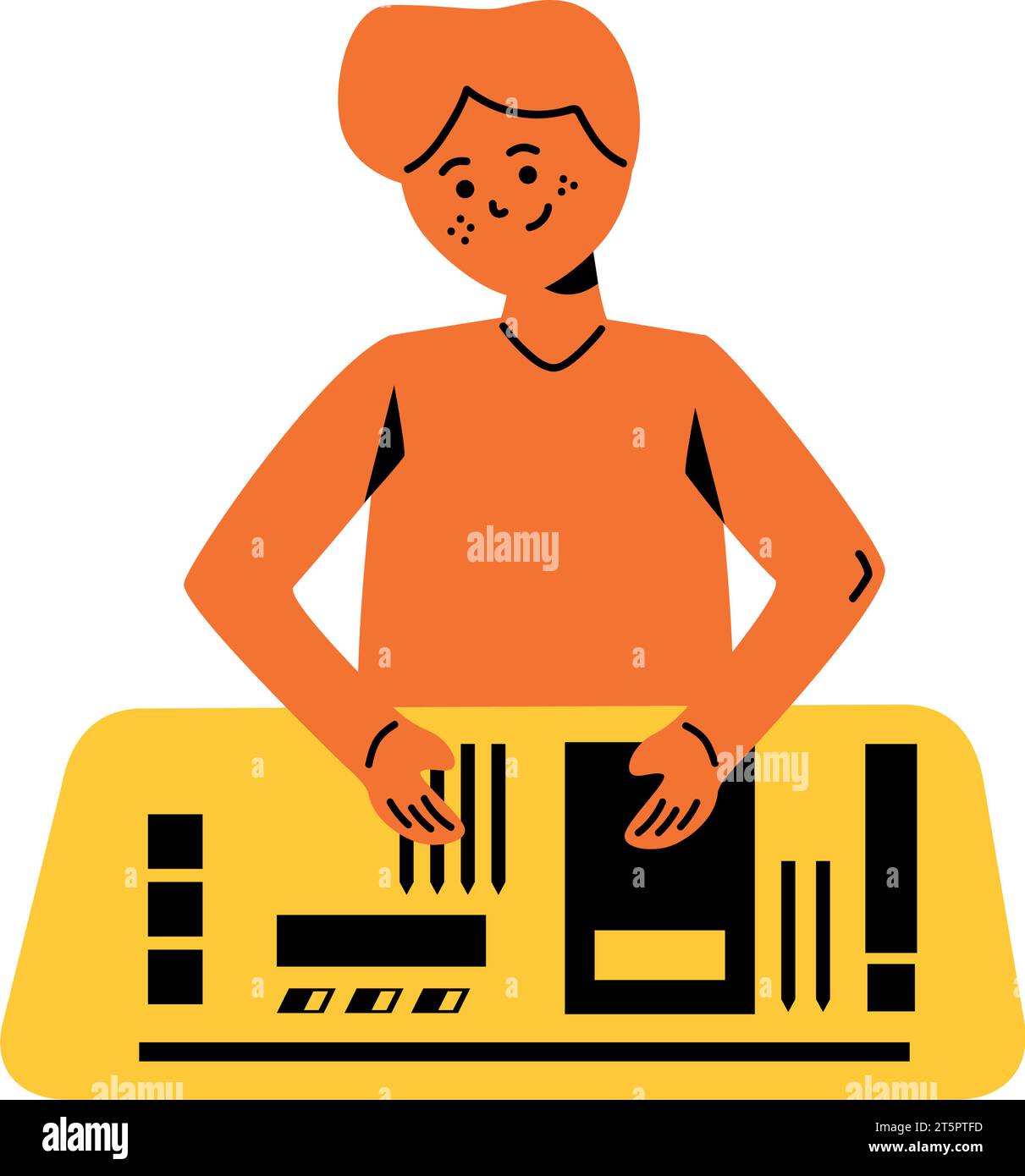 Obsessive Compulsive Disorder Man Vector Isolated Stock Vector Image