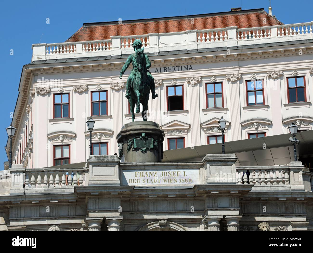 Vienna, WIEN, Austria - August 22, 2023: equestrian statue of Archduke ...