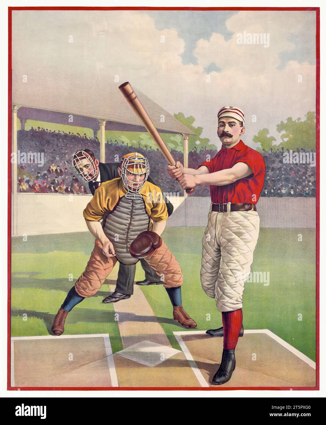 Batter catcher umpire drawing hi-res stock photography and images - Alamy