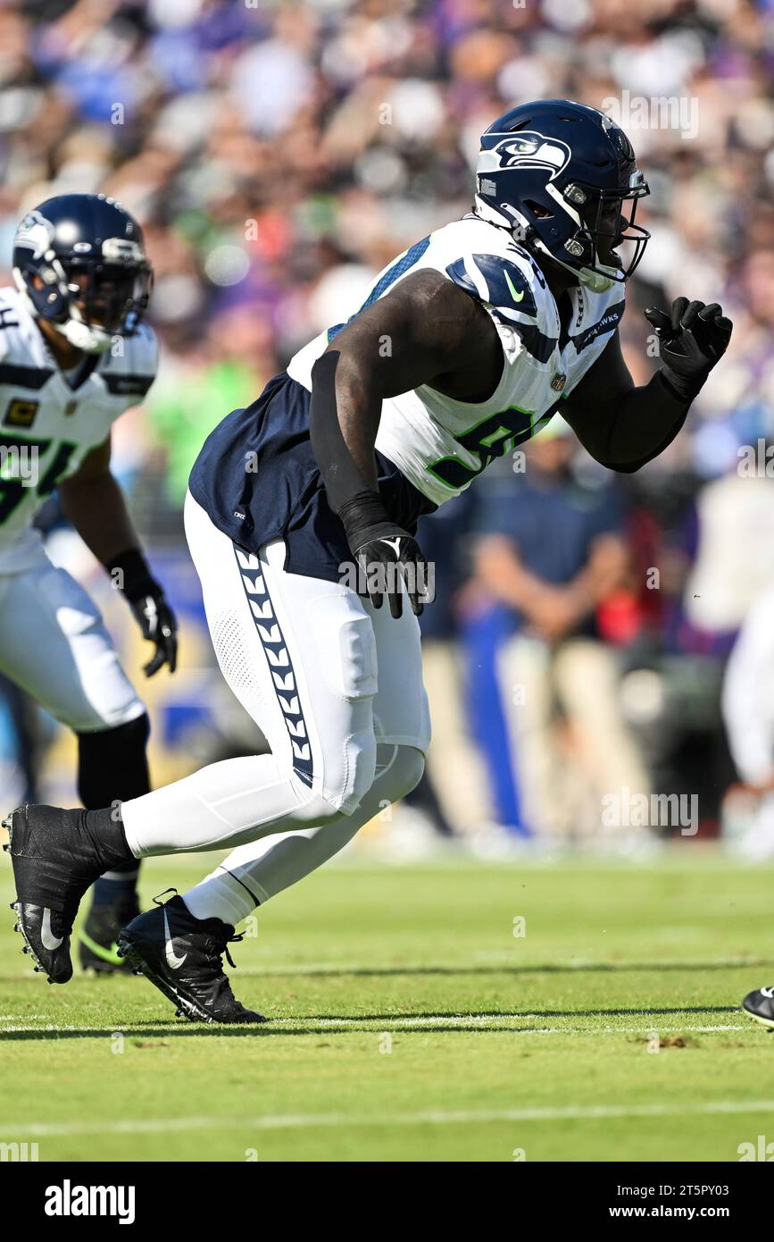 Seattle Seahawks defensive tackle Jarran Reed (90) in action during the ...
