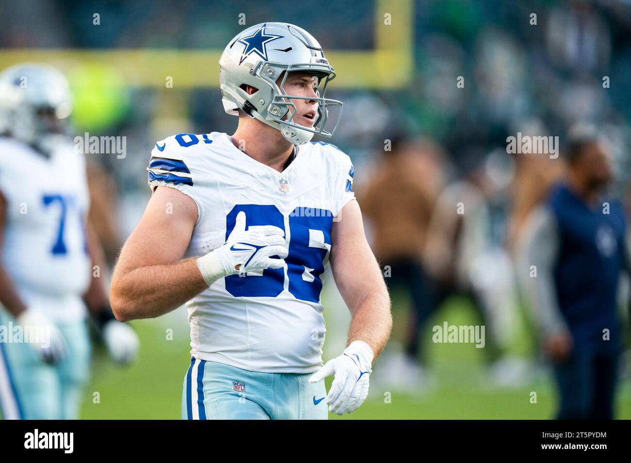 Dallas Cowboys tight end Luke Schoonmaker (86) in action prior to the ...