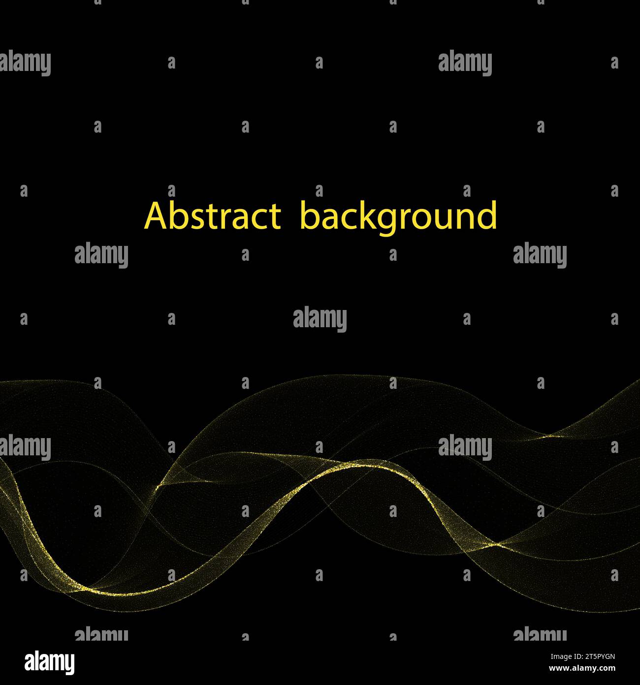 Gold background. wavy lines of fire. light effect Stock Photo - Alamy