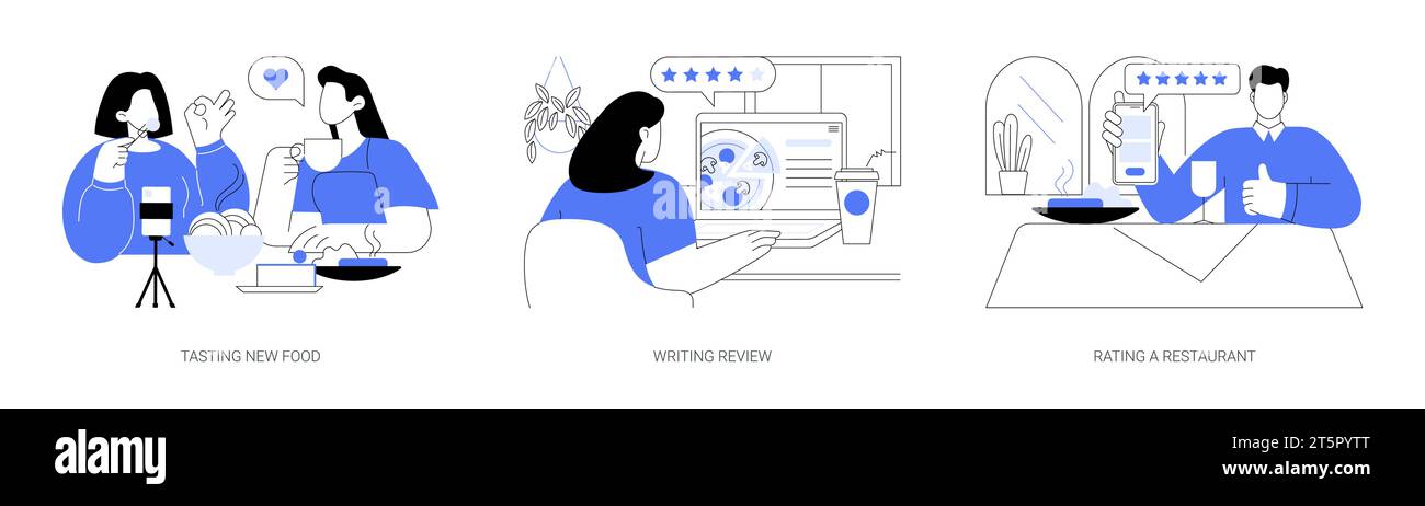 Food critic isolated cartoon vector illustrations se Stock Vector Image ...