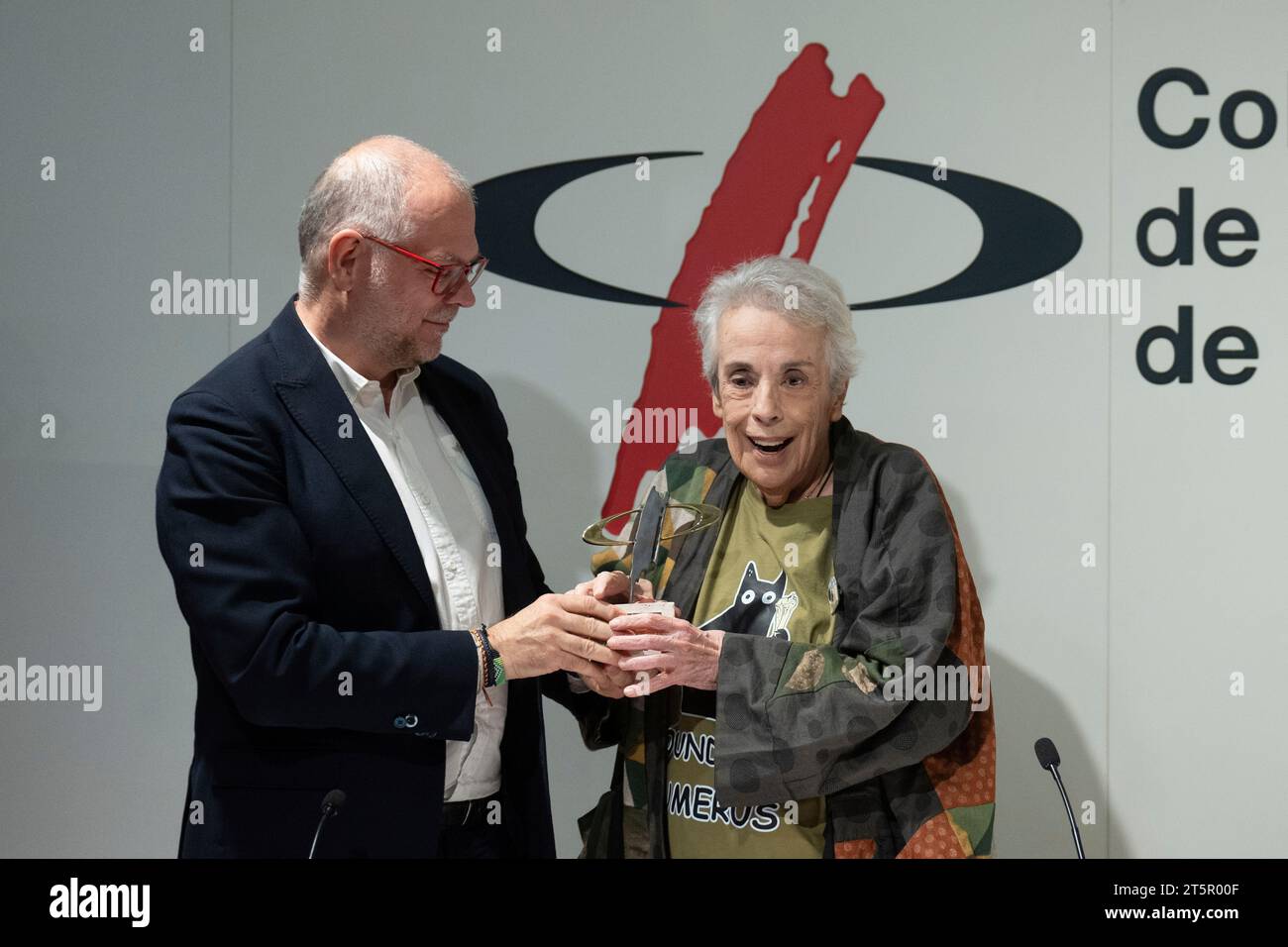 The Dean of the Col-legi de Periodistes de Catalunya, Joan Maria Morros ...
