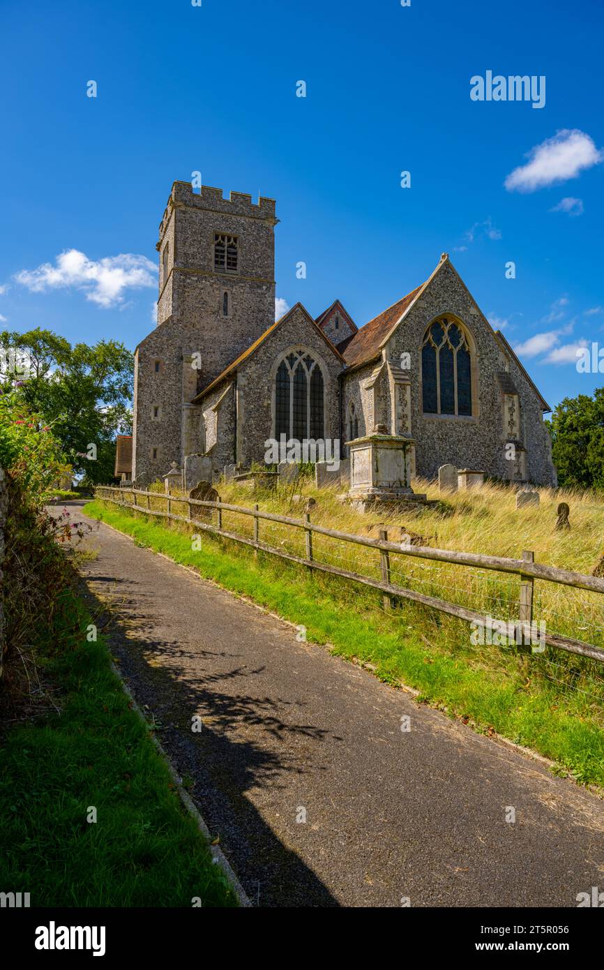 St Michael and All Angels Parish Church, Throwley Stock Photo - Alamy