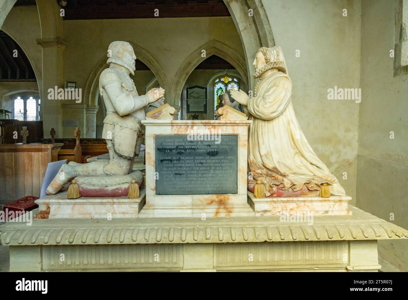monuments to brothers Sir Thomas and Sir Michael Sondes and their wives ...