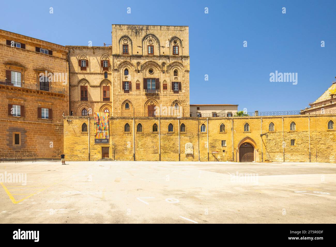 PALERMO, ITALY - JULY 18, 2023: The Palazzo dei Normanni - Royal Palace ...