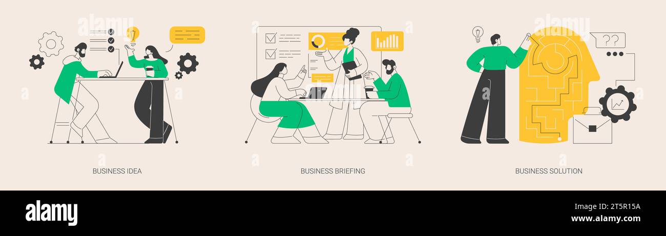 Business plan development abstract concept vector illustrations Stock ...