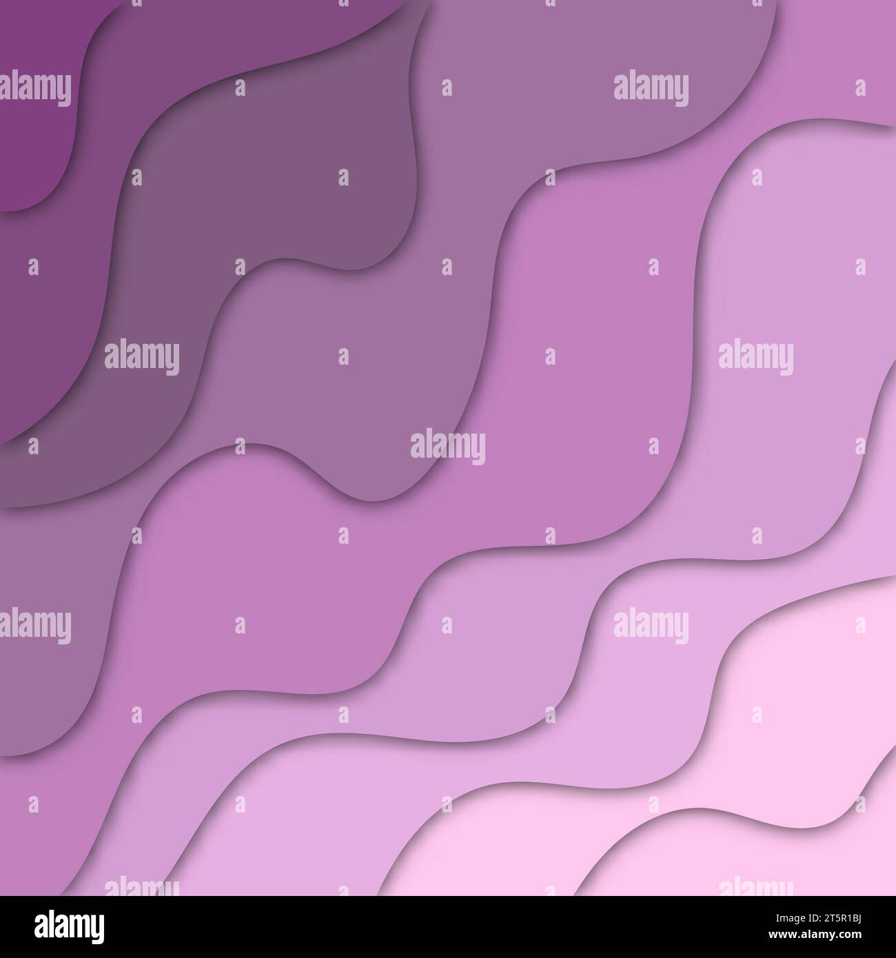 Wavy shapes, lines, curvilinear multi-colored stripes. Abstract ...