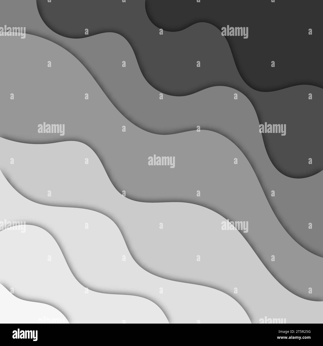 Paper cut abstract background. Gray abstract wave shapes. Abstract ...