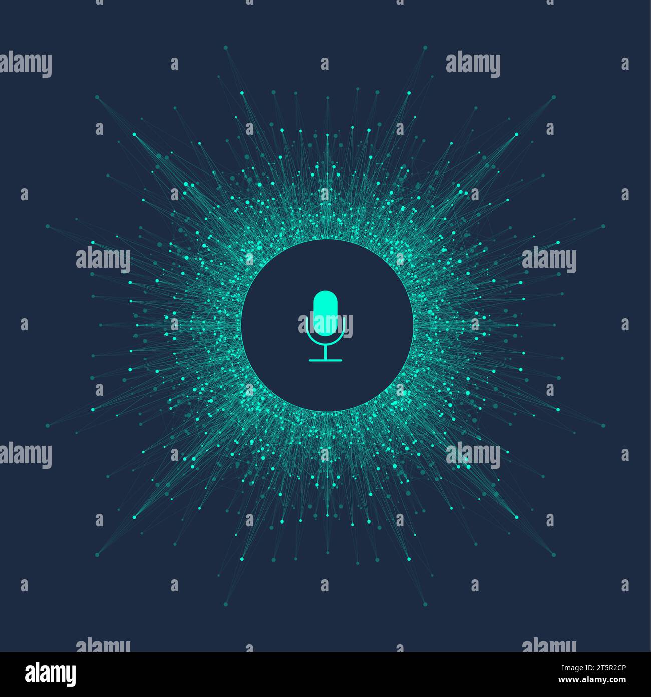Voice assistant concept. Vector sound wave. Voice and sound recognition equalizer wave flow ...