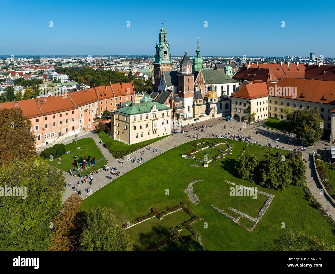 Royal Wawel Gothic Cathedral in Krakow, Poland, with Renaissance ...