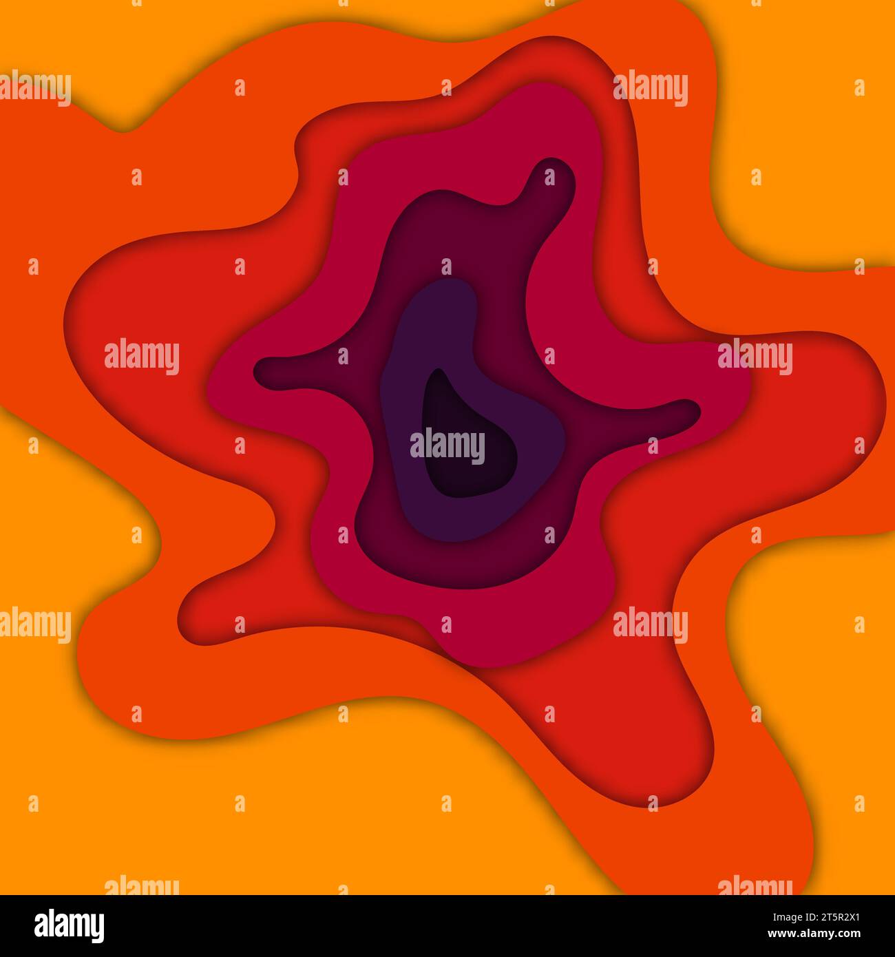 Vector 3D abstract background with paper cut shapes. Colorful carving ...