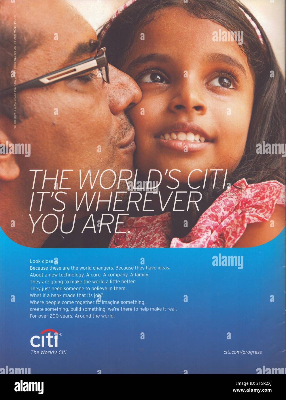 Citibank advert a man kissing his daugther hi-res stock photography and ...