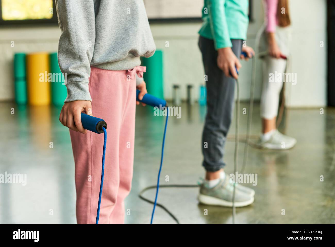 Children skipping rope hi-res stock photography and images - Alamy