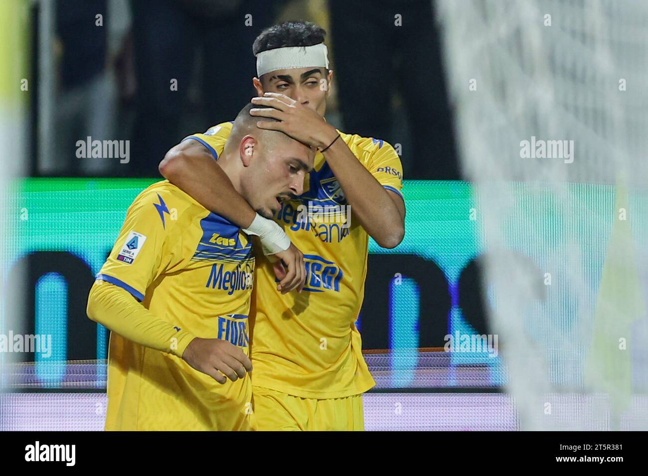 Frosinone's German midfielder Arijon Ibrahimovic celebrates after ...