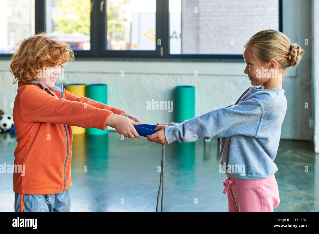 Coordinated jump hi-res stock photography and images - Alamy