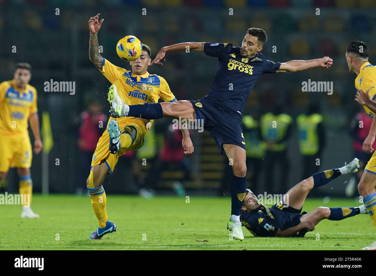 Frosinone, Italy. 06th Nov, 2023. Alberto Grassi of Empoli FC and Enzo ...