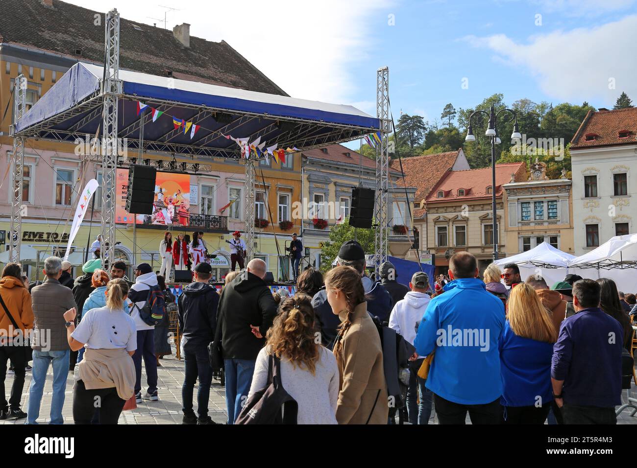Performers from Peru, Multicultural Day 2023, Piața Sfatului (Council ...
