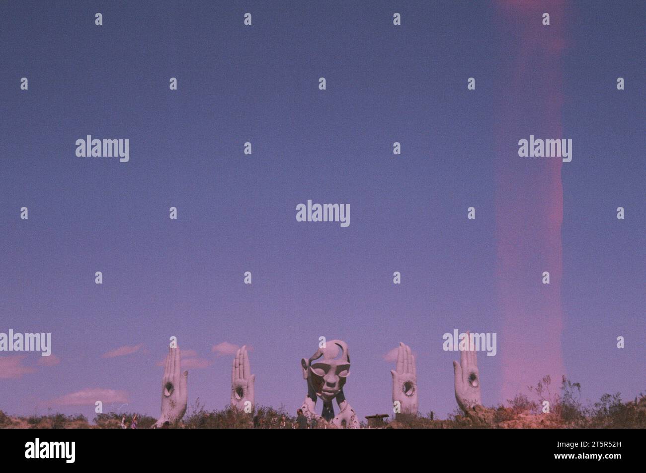 Transmission sculpture by Daniel Popper in Joshua Tree Stock Photo - Alamy