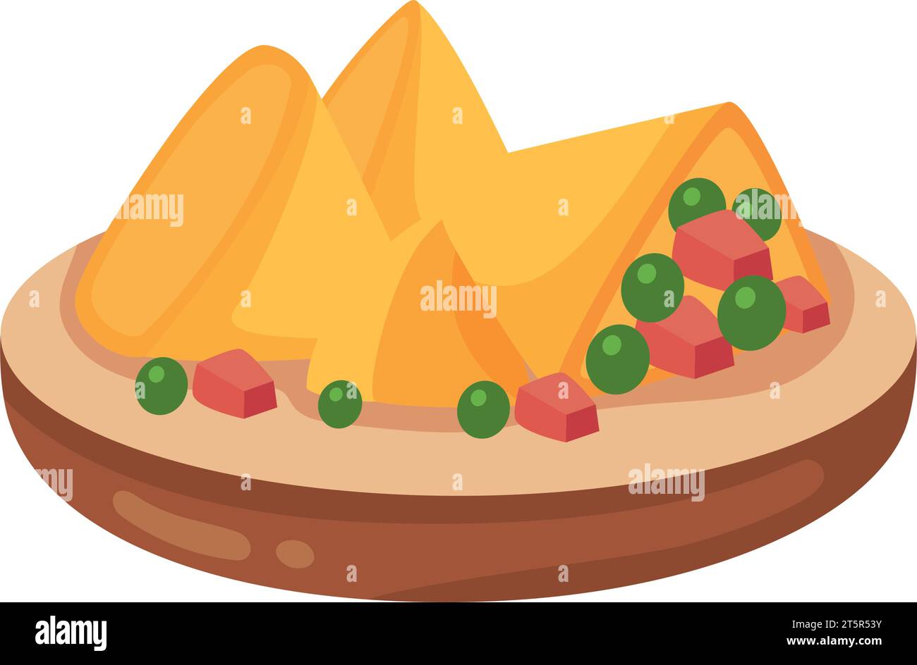 Indian vegetable samosas Cut Out Stock Images & Pictures - Alamy