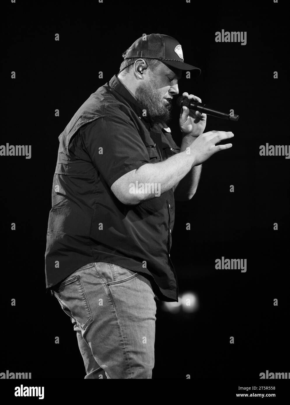 Luke combs performs live at ao arena manchester uk, 17th october 2023 ...