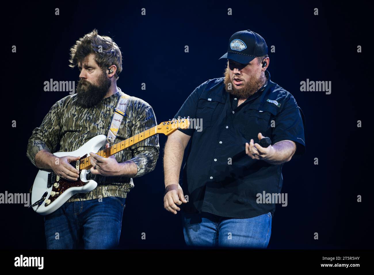 Luke combs performs live at ao arena manchester uk, 17th october 2023 ...