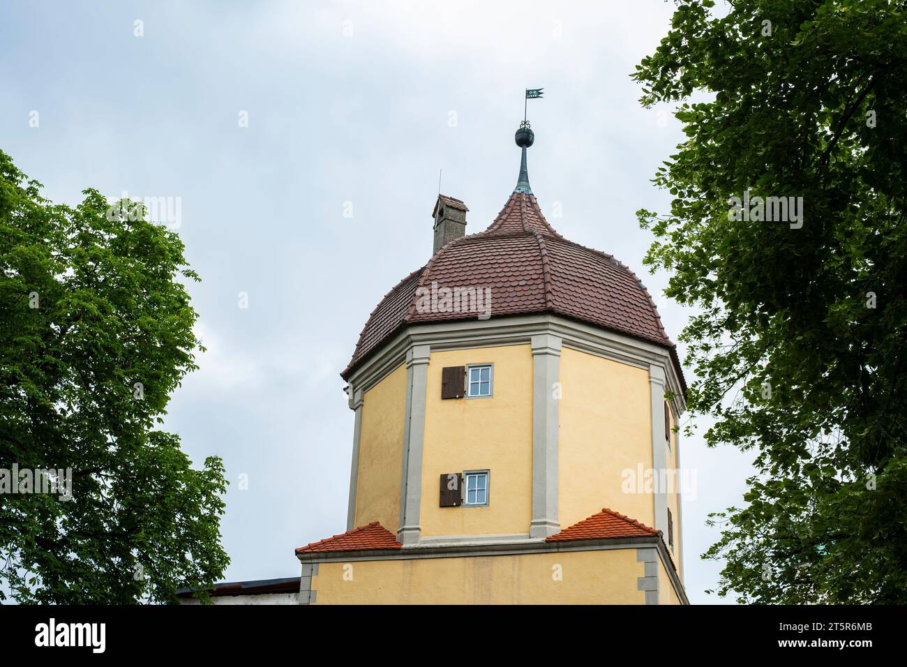 The Western Gate, one of Memmingen's historic city gates, in the west ...