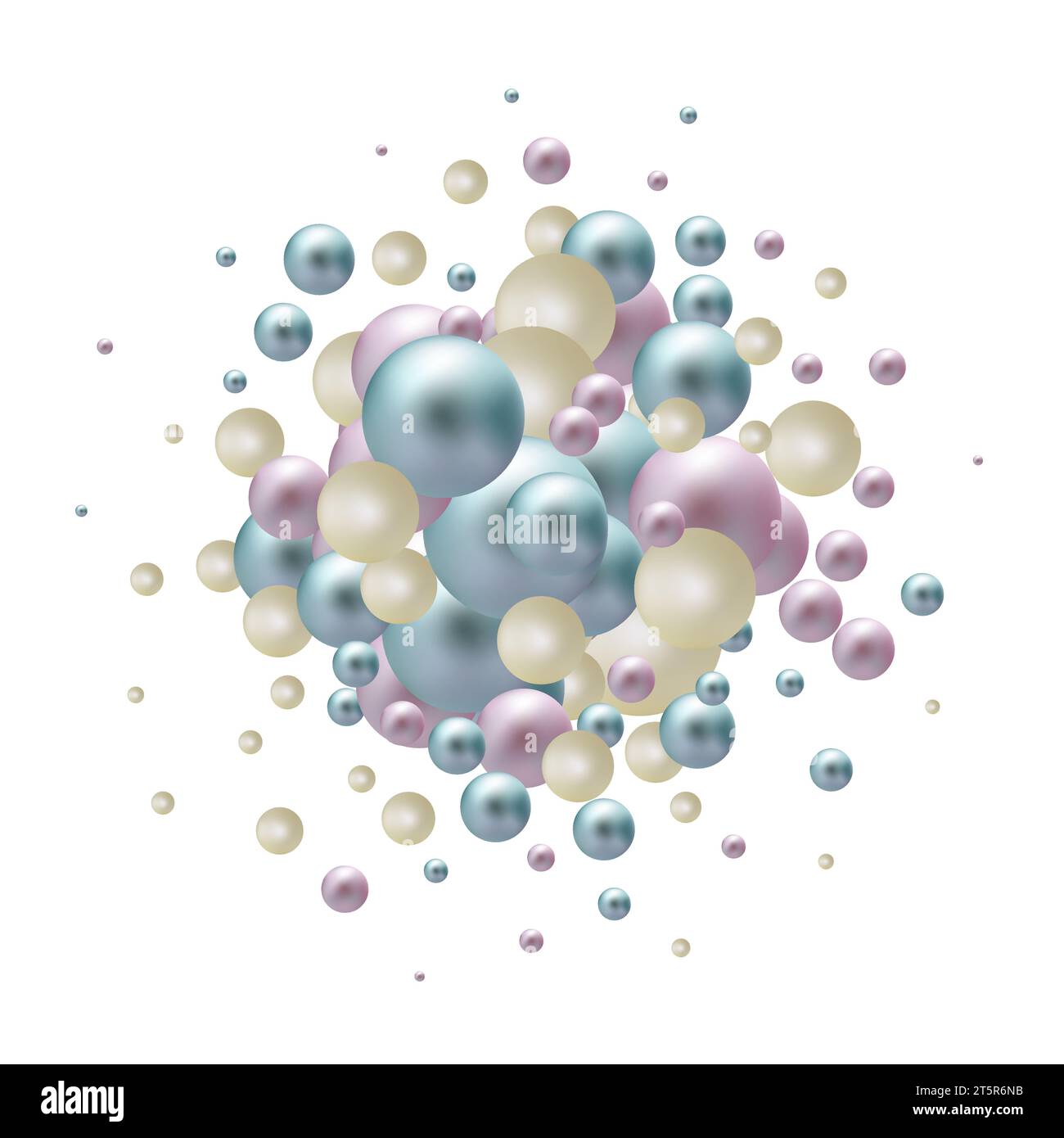 Splash of bright balloons background. Abstract vector illustration ...