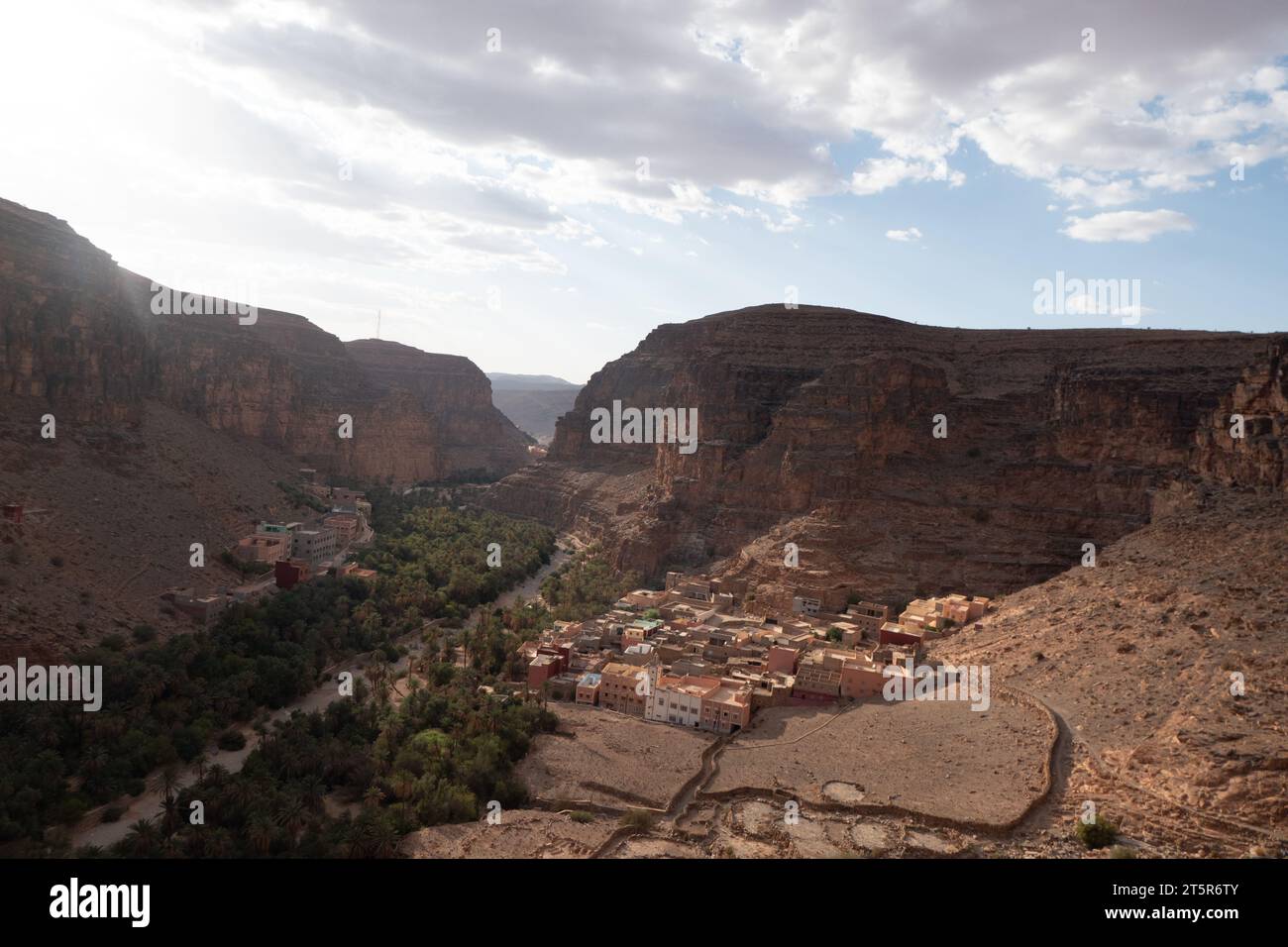 view at the famous gorge of Amtoudi in Southern Maroc Stock Photo - Alamy