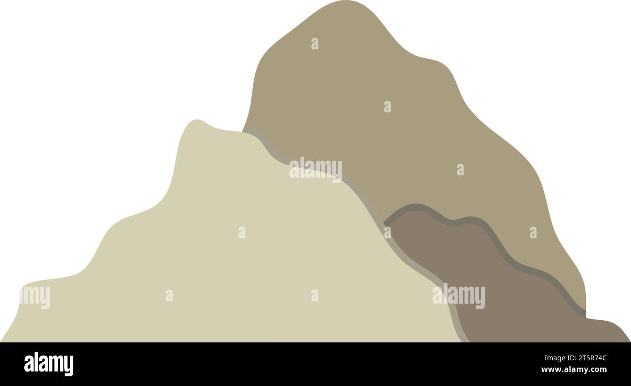 Cartoon cliffs. Suitable for different designs. Vector Illustration ...
