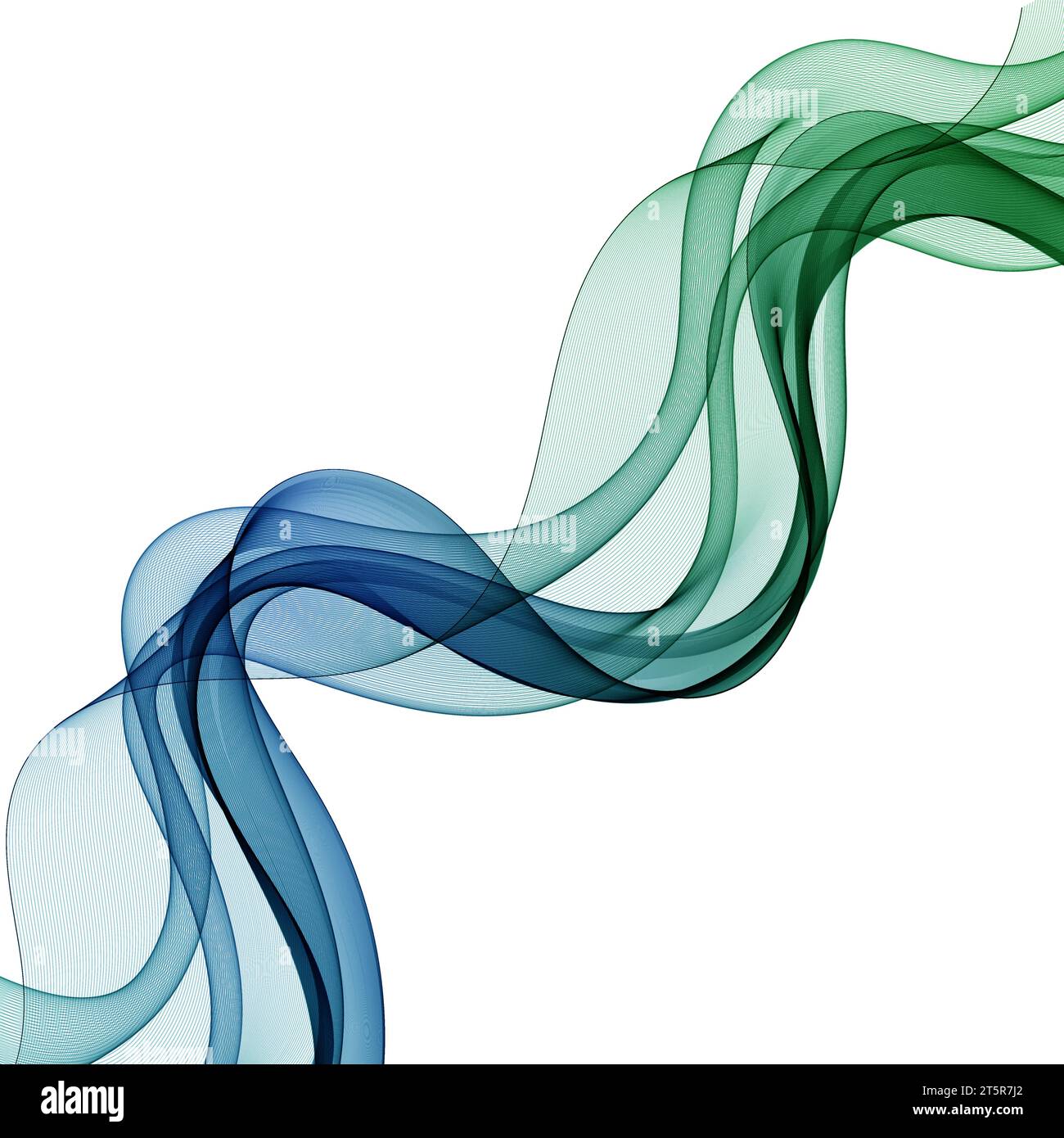 Blue and green color. Vector wave. Abstract background. Design element ...