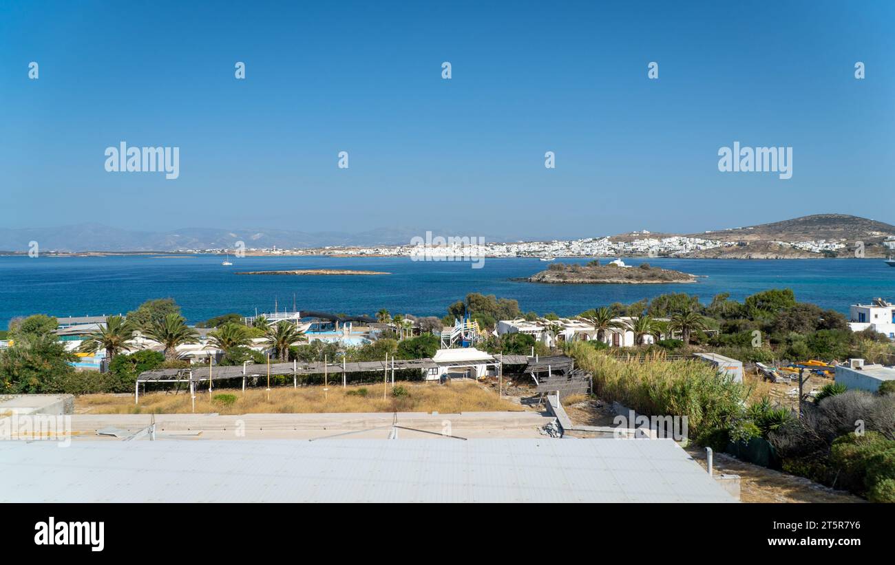 Abandoned water park in Naoussa, Paros Stock Photo - Alamy