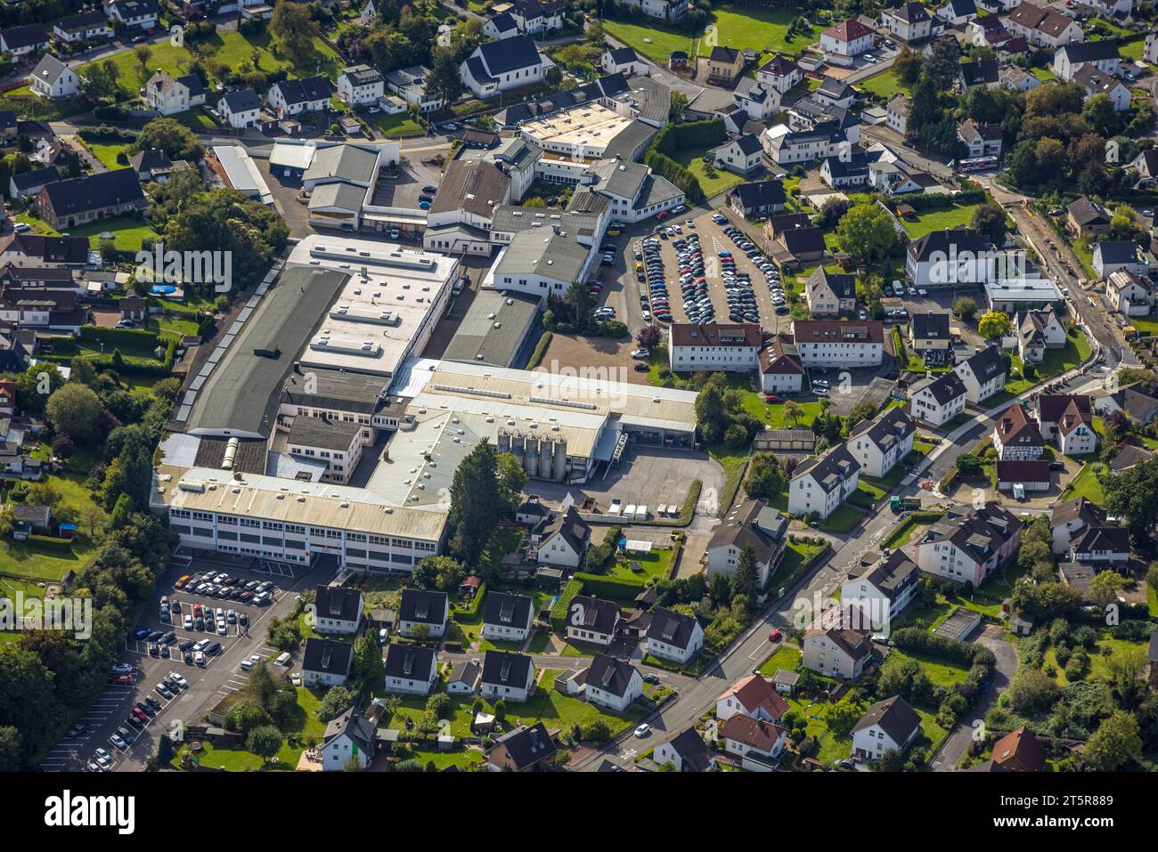 Aerial photo, OBO Bettermann Vertrieb Deutschland GmbH, Hüingsen ...