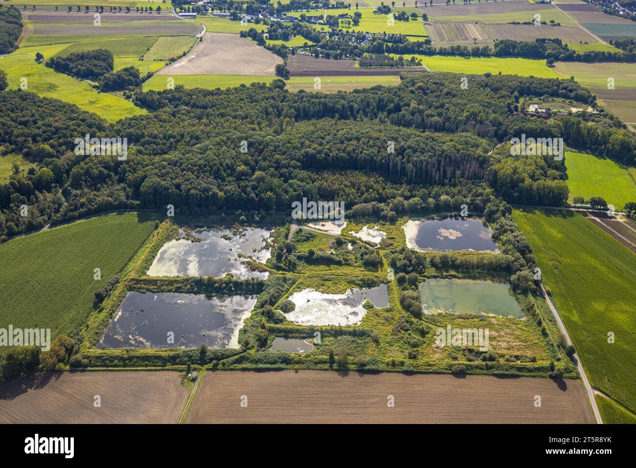 Aerial photo, Former sewage sludge landfill, Halingen, Menden ...
