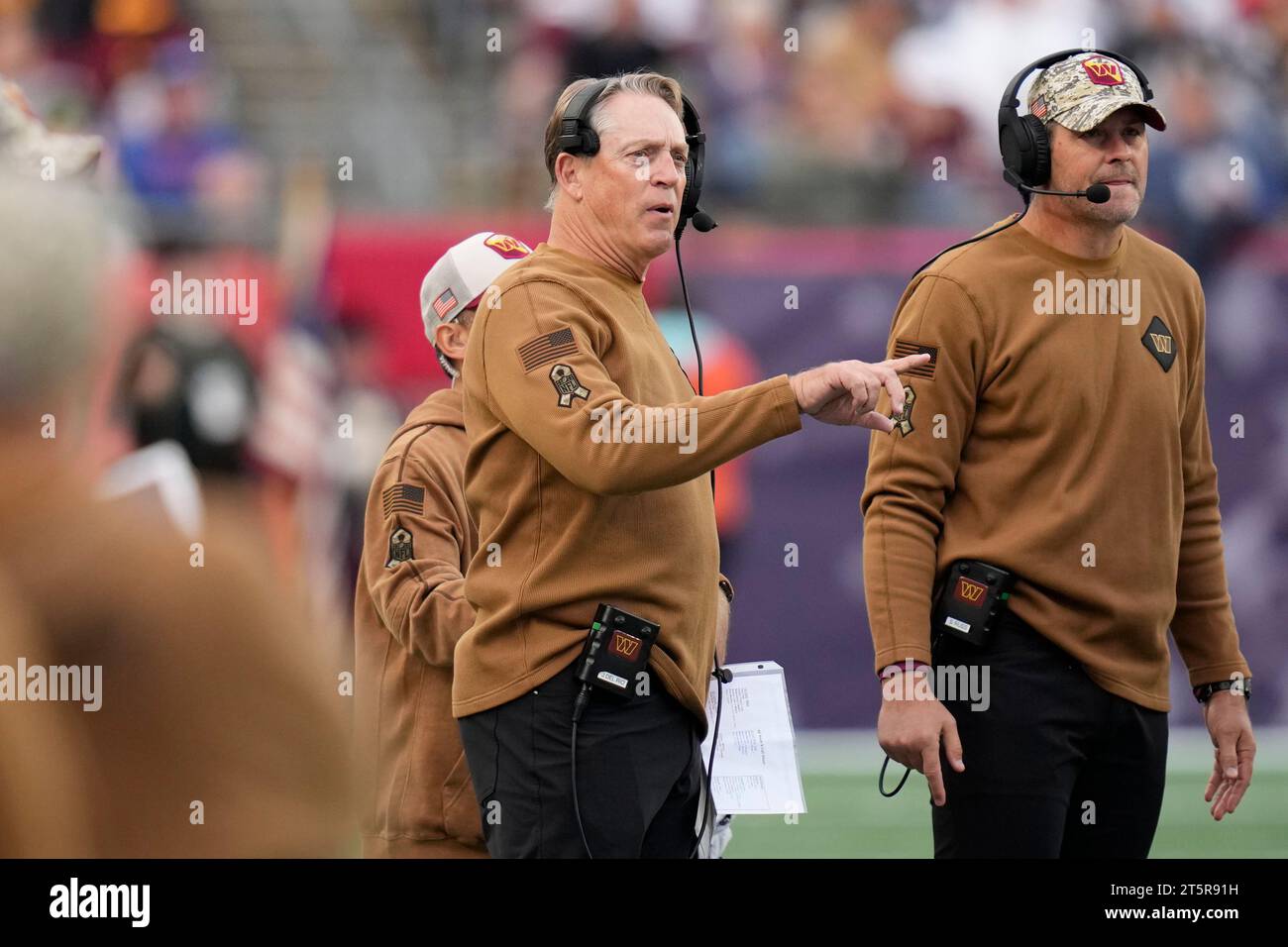 Washington Commanders defensive coordinator Jack Del Rio during an NFL ...