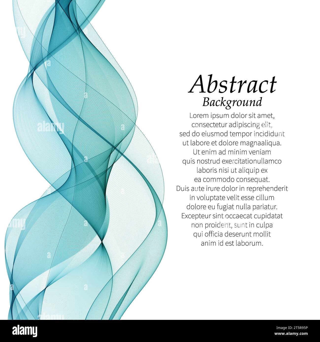 Abstract blue wave. Wave pattern as a design element Stock Photo - Alamy