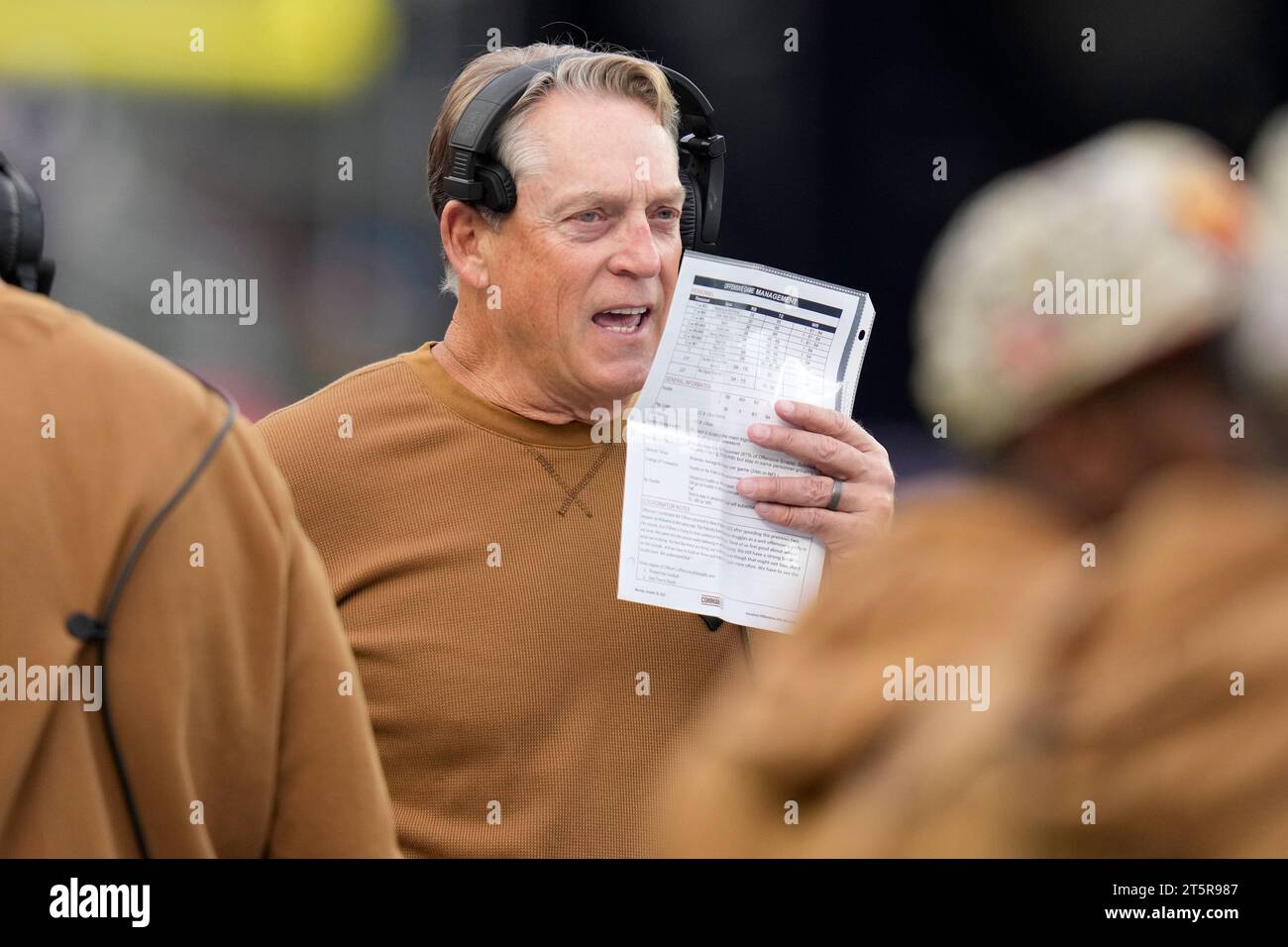 Washington Commanders defensive coordinator Jack Del Rio during an NFL ...