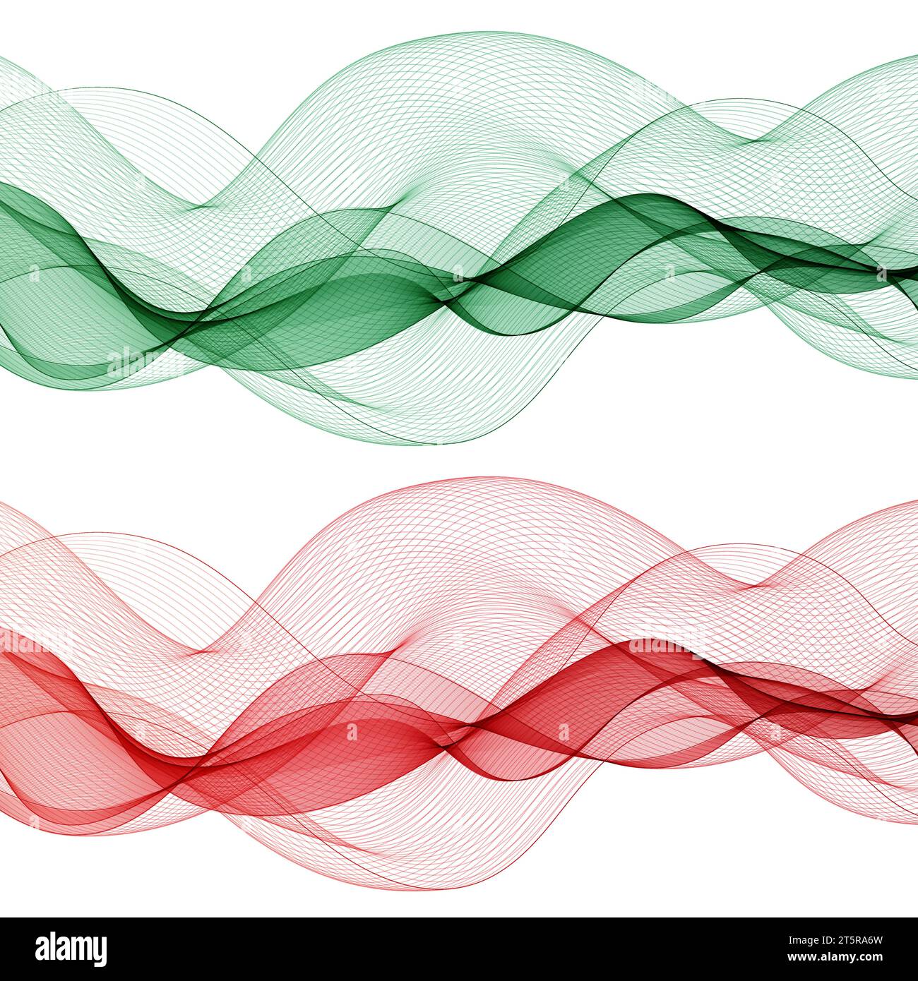 set of colored abstract waves Stock Photo - Alamy