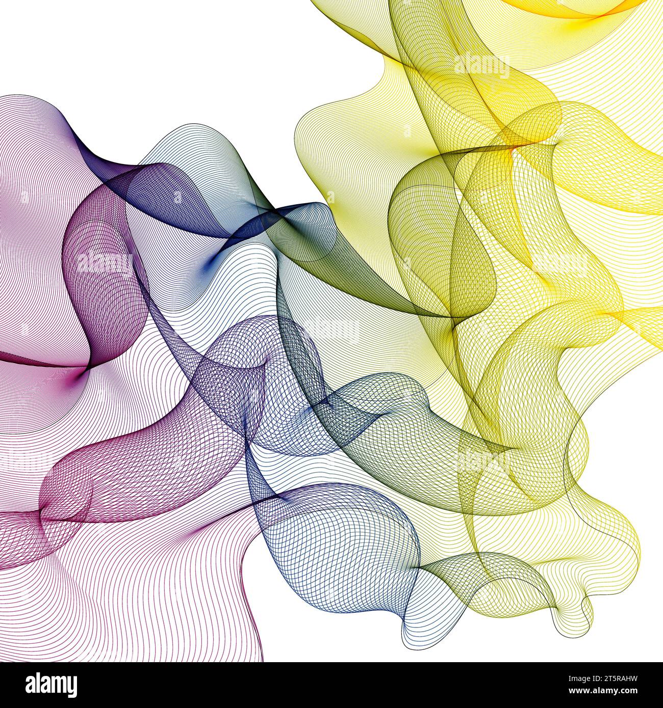 Abstract wave vector background, rainbow waved lines for brochure ...