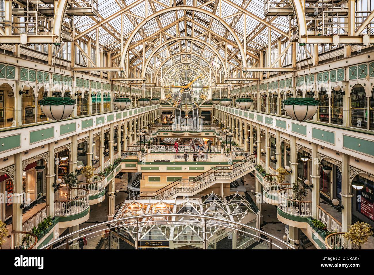 The interior architecture of the St. Stephen's Green Shopping Centre ...