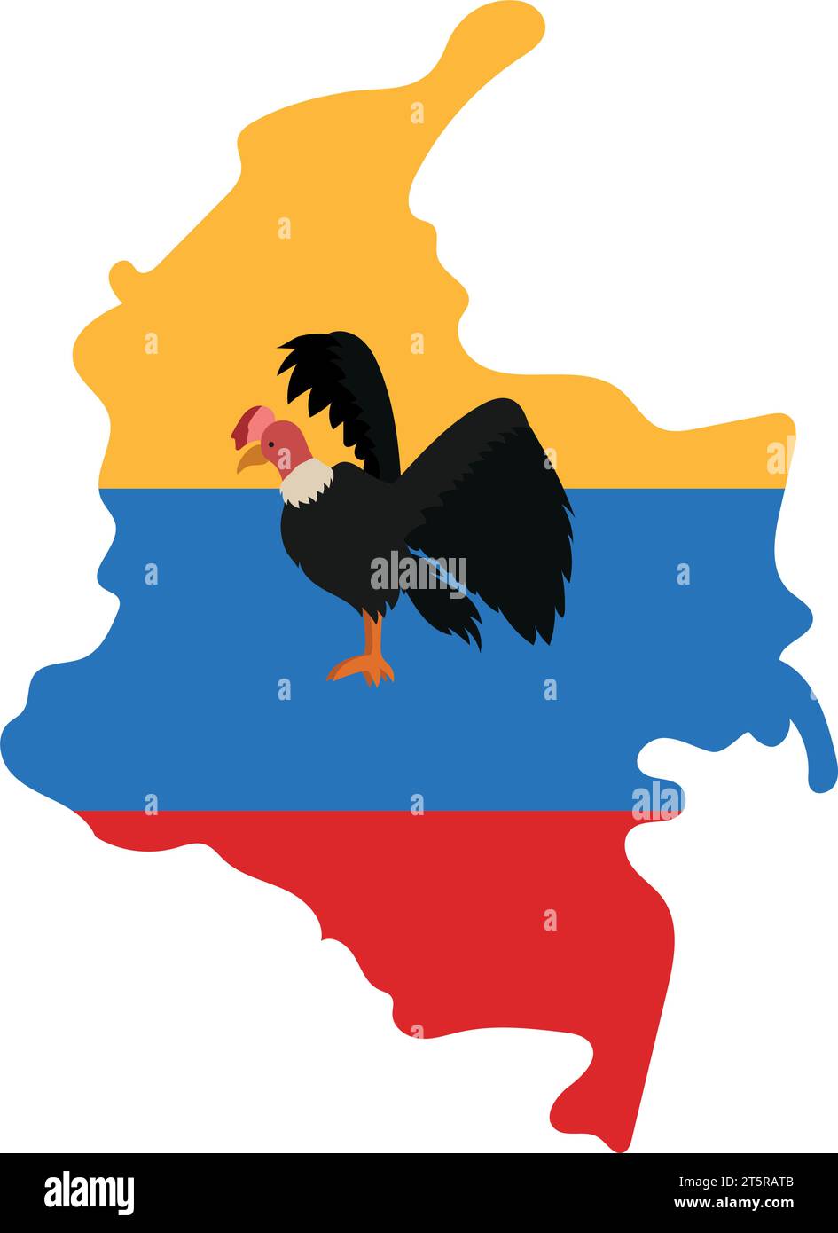 colombian map with condor vector isolated Stock Vector Image & Art - Alamy