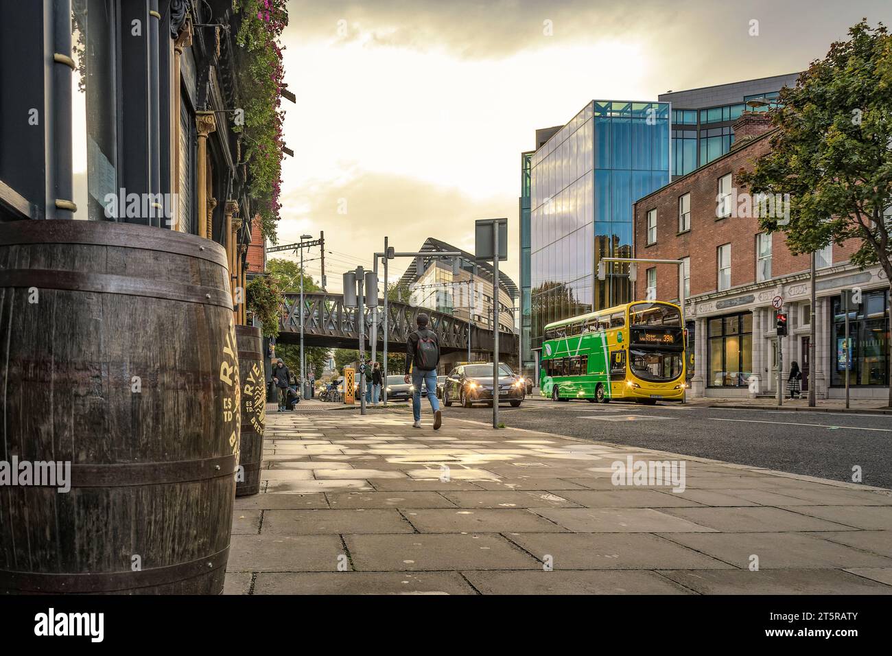 Railway bridge at Pearse street. Dublin, Ireland Stock Photo - Alamy