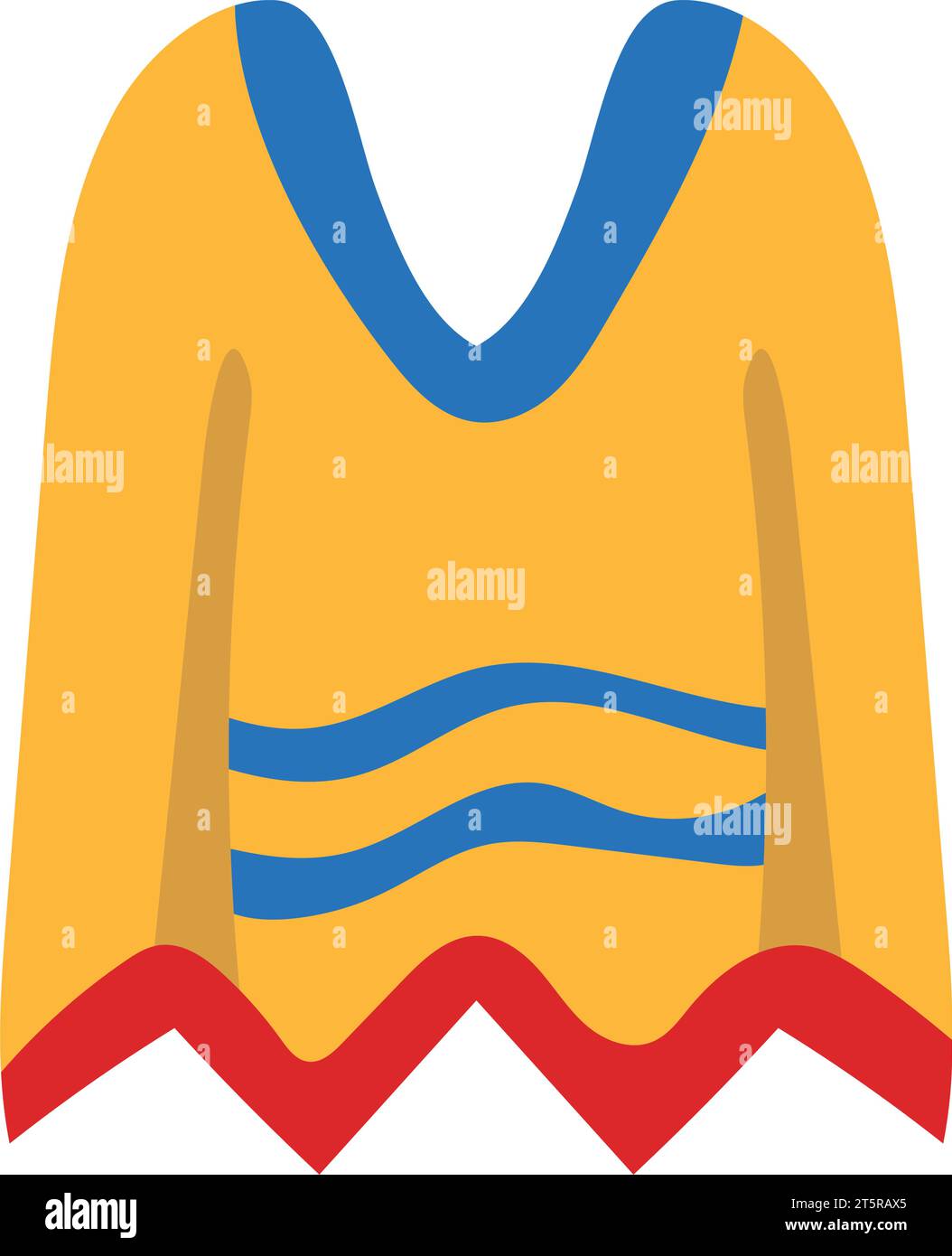 Colombian Poncho Illustration Vector Isolated Stock Vector Image And Art