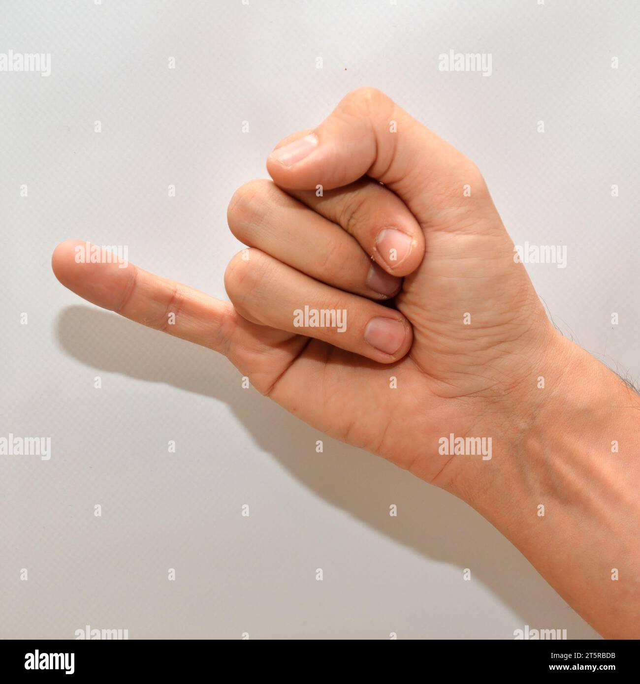Letter J in American Sign Language (ASL) for deaf people Stock Photo ...