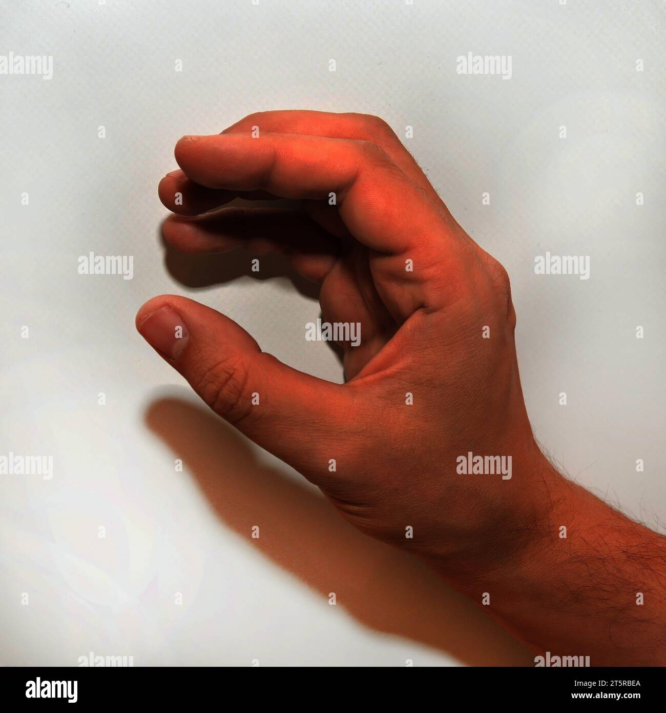 Letter C in American Sign Language (ASL) for deaf people Stock Photo ...